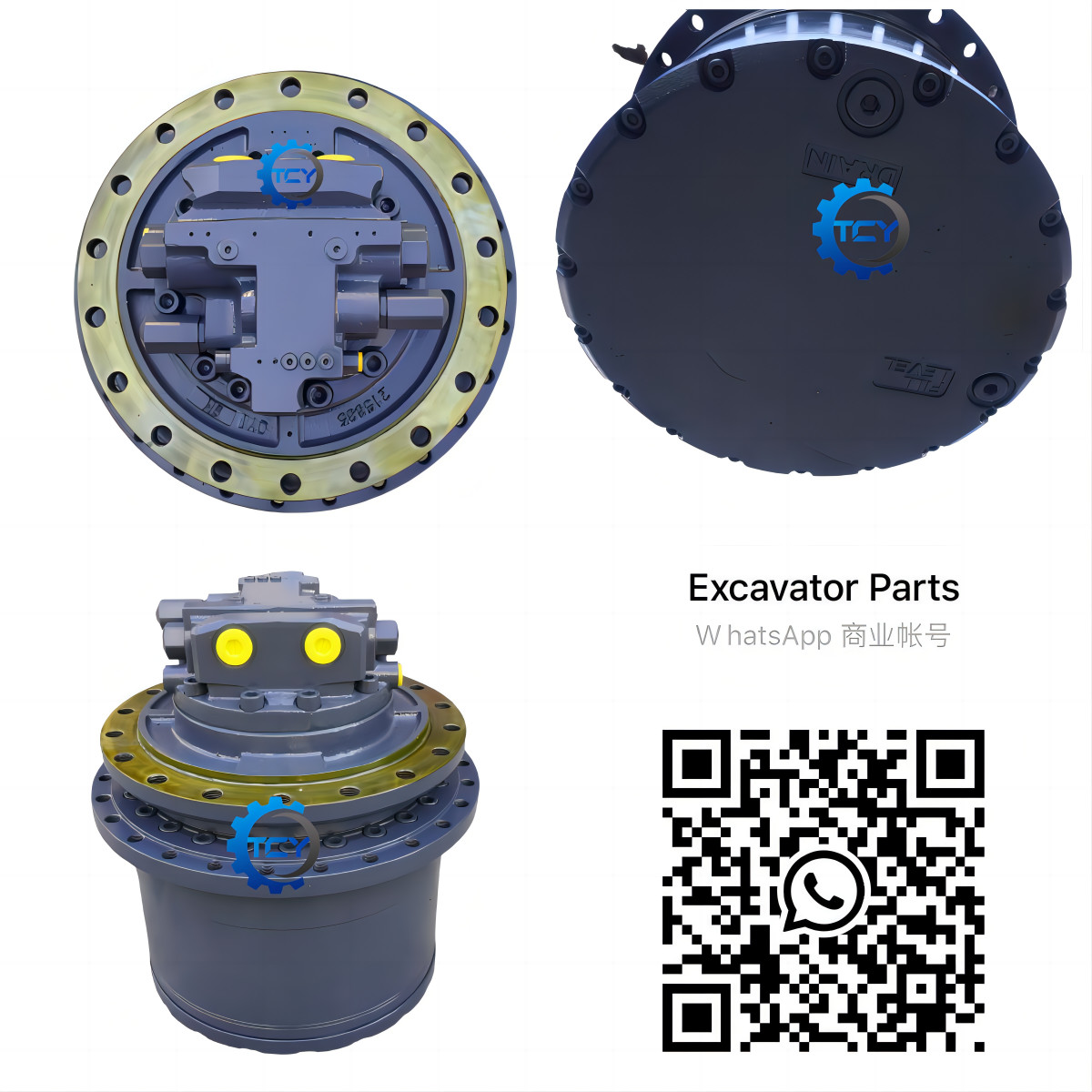 CX330 CX350 Case Excavator Final Drive Motor M4V290/170E M3V270 ...
